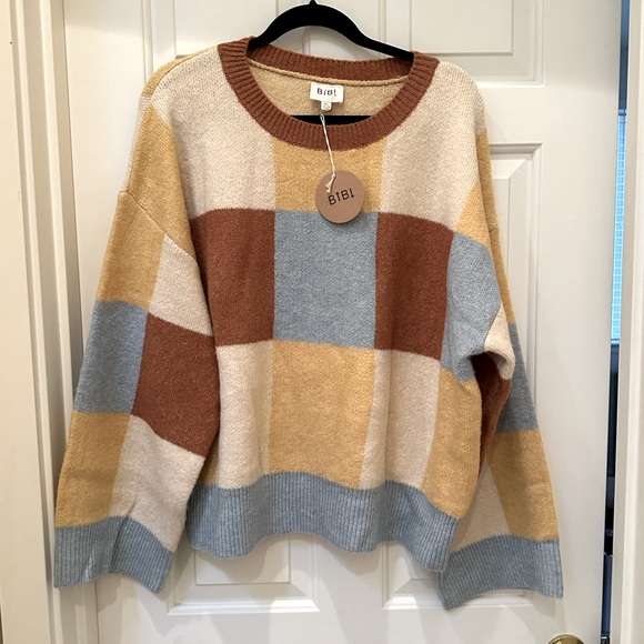 BiBi | Sweaters | Bibi Sweater Color Block | Poshmark